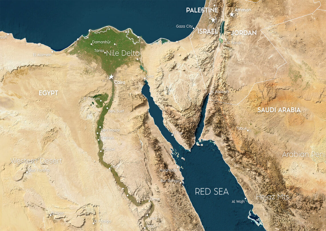 Mediterranean - Shaded Relief Satellite Map - Maps of Iceland