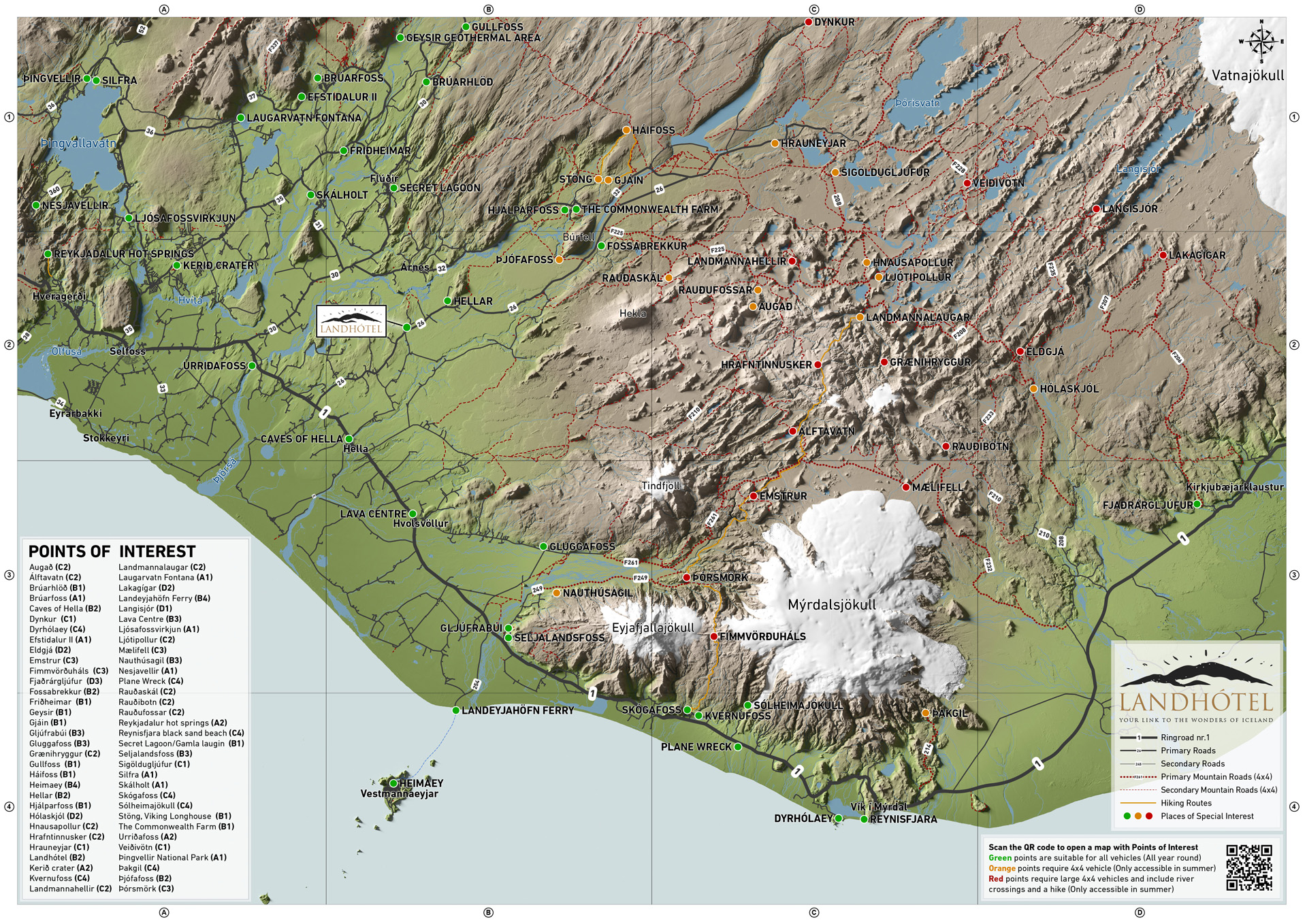 Commissioned maps from Maps of Iceland - Maps of Iceland