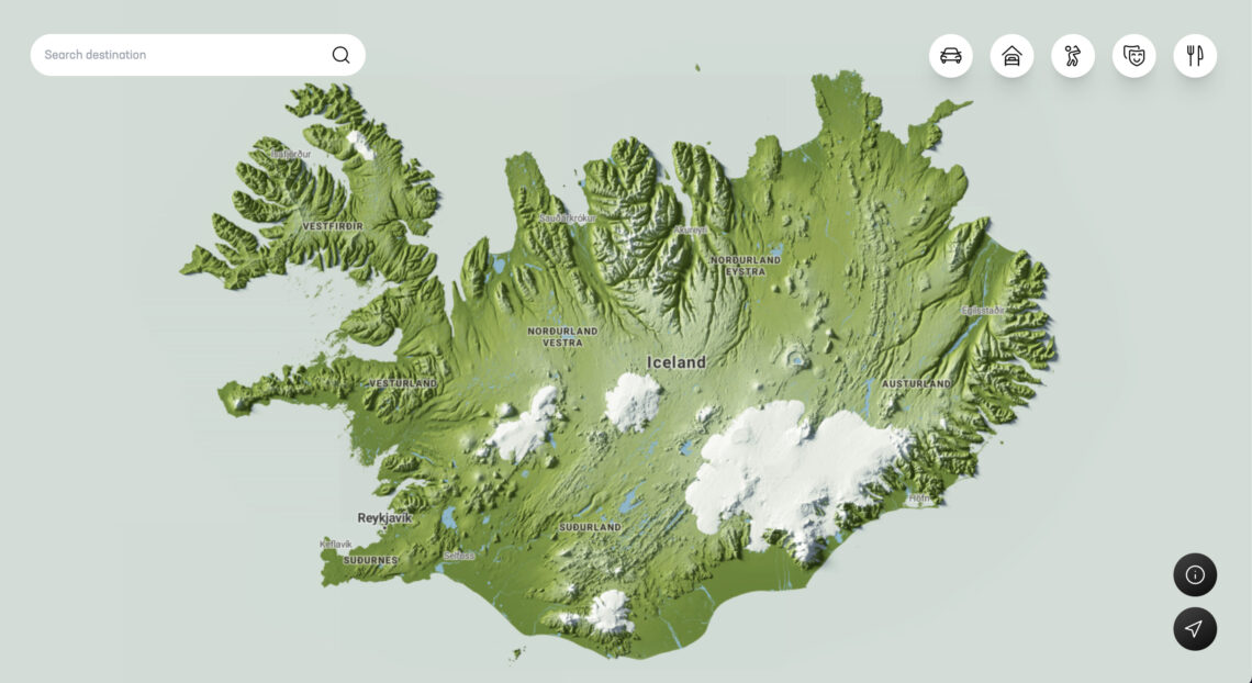 Commissioned maps from Maps of Iceland - Maps of Iceland