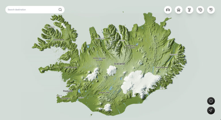 Commissioned maps from Maps of Iceland - Maps of Iceland